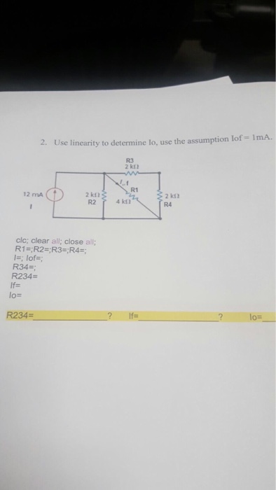 Solved Use linearity to determine to, use the assumption lof | Chegg.com