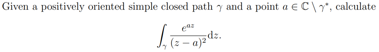 Solved Given a positively oriented simple closed path y and | Chegg.com