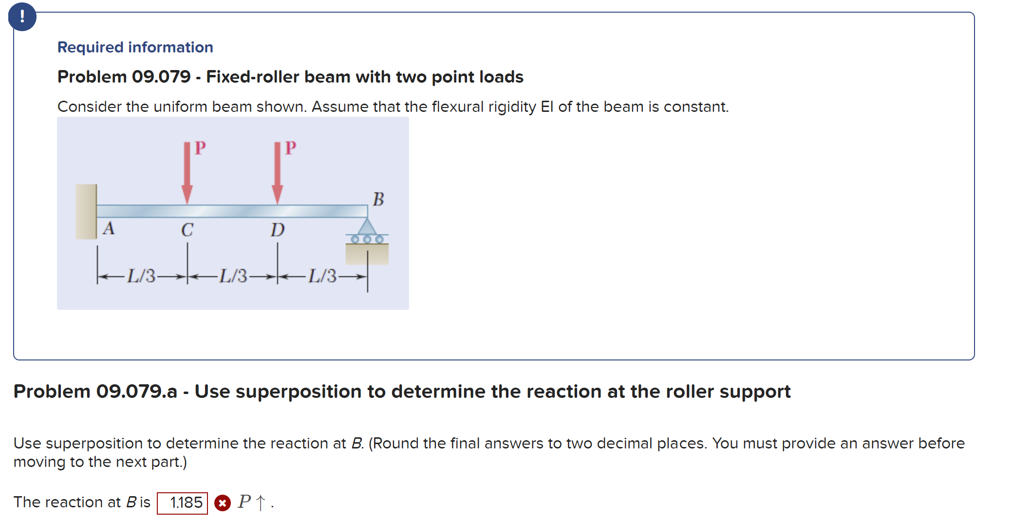 Solved Required information Problem 09.079 - Fixed-roller | Chegg.com