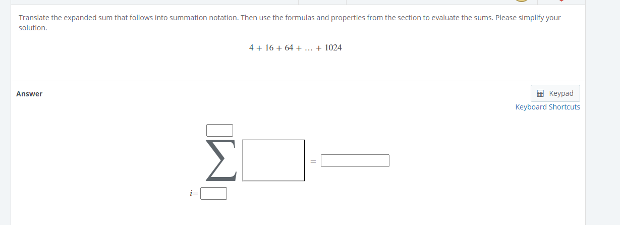Solved Translate the expanded sum that follows into | Chegg.com