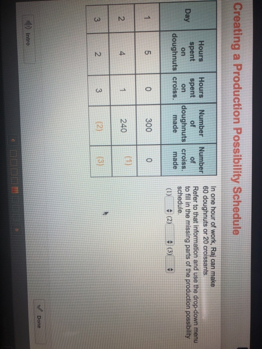 Solved Creating a Production Possibility Schedule In one | Chegg.com