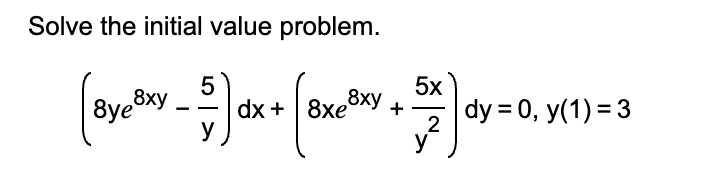 Solved Solve the initial value problem. | Chegg.com