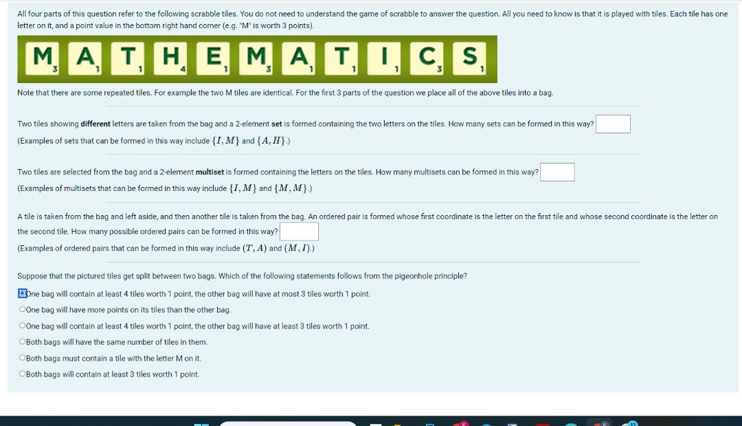 Solved letter on it, and a point value in the bottom right | Chegg.com
