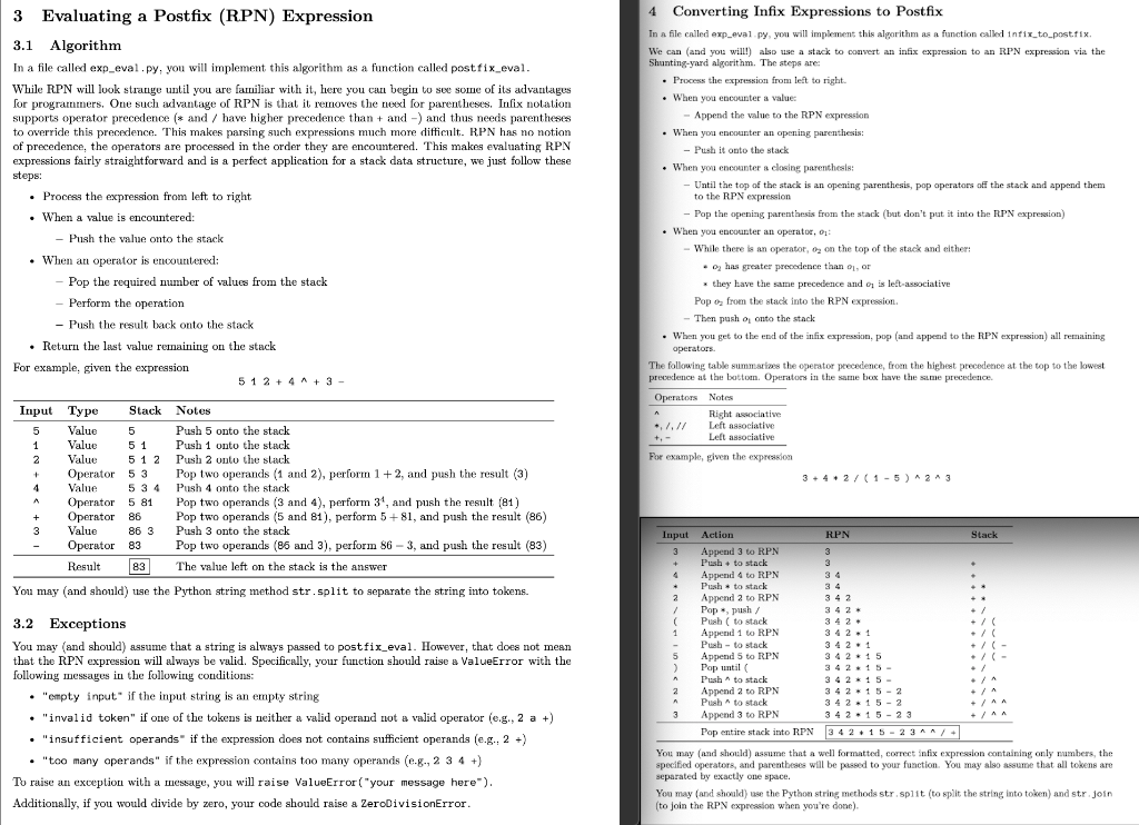 Solved codes from file eval_exp.py and eval_exp_tests.py are | Chegg.com