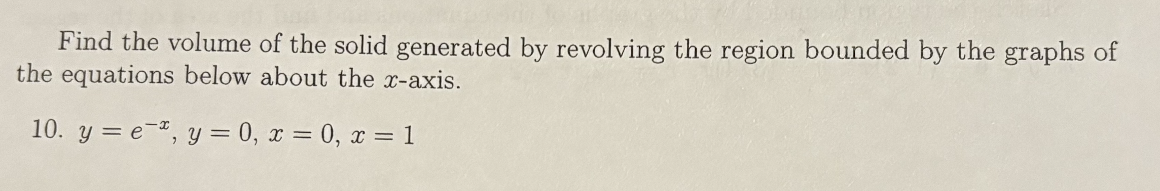 Solved Find the volume of the solid generated by revolving | Chegg.com