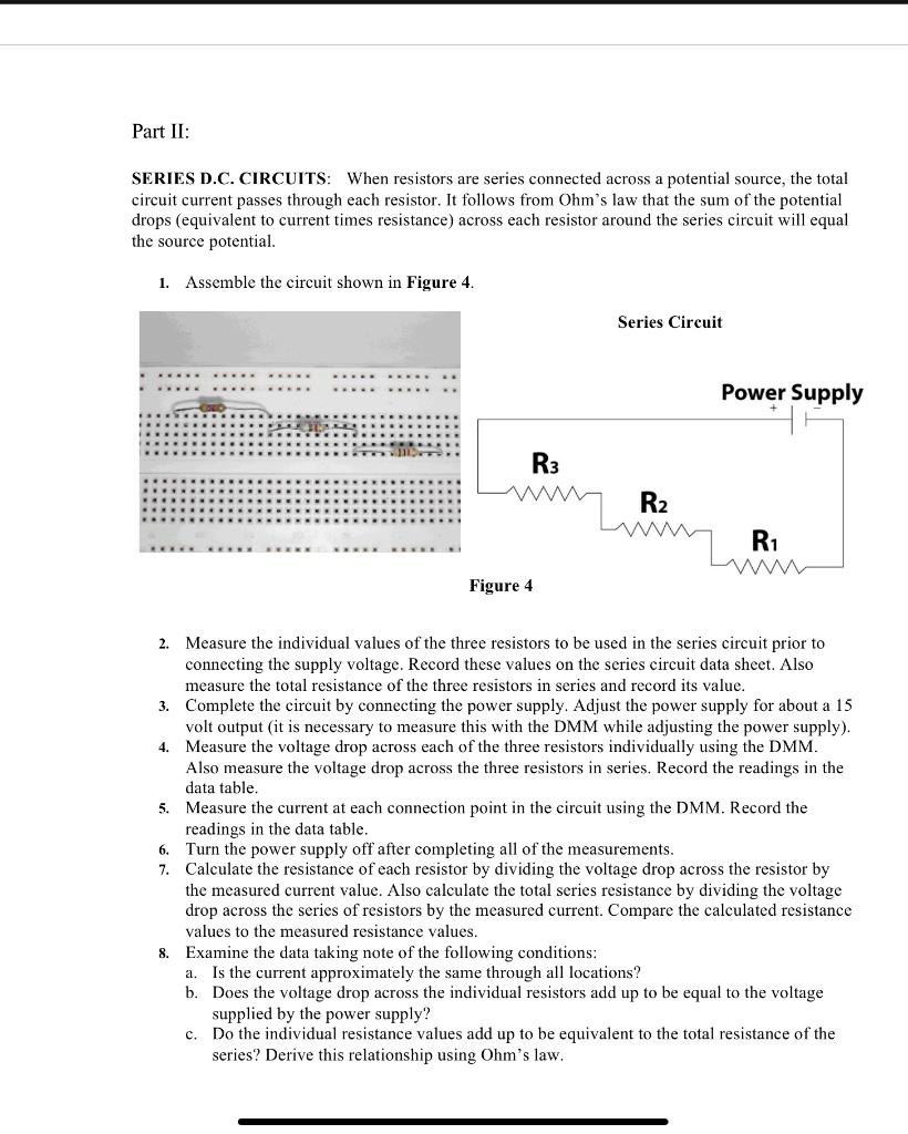 Solved E4b: Simple D.C. Circuits Introduction: An oft | Chegg.com