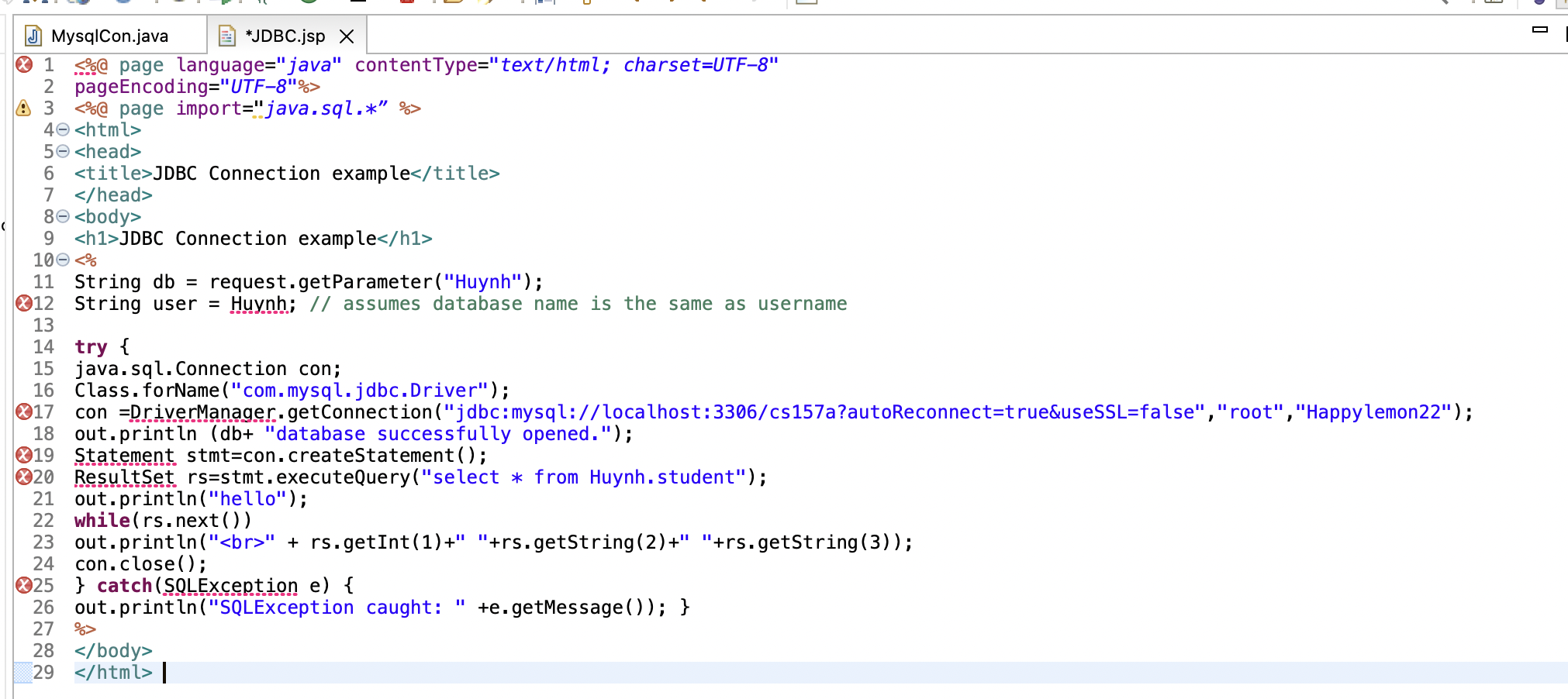 Solved I am setup JDBC connection for 3 Tier - Architecture | Chegg.com
