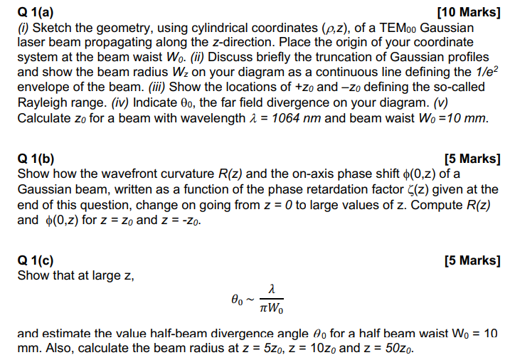 Solved Q 1(a) [10 Marks] (i) Sketch the geometry, using | Chegg.com