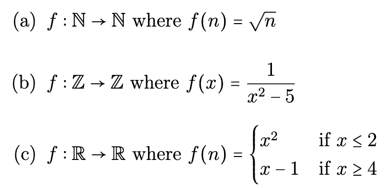 Solved 1. Determine if each of the following describes a | Chegg.com