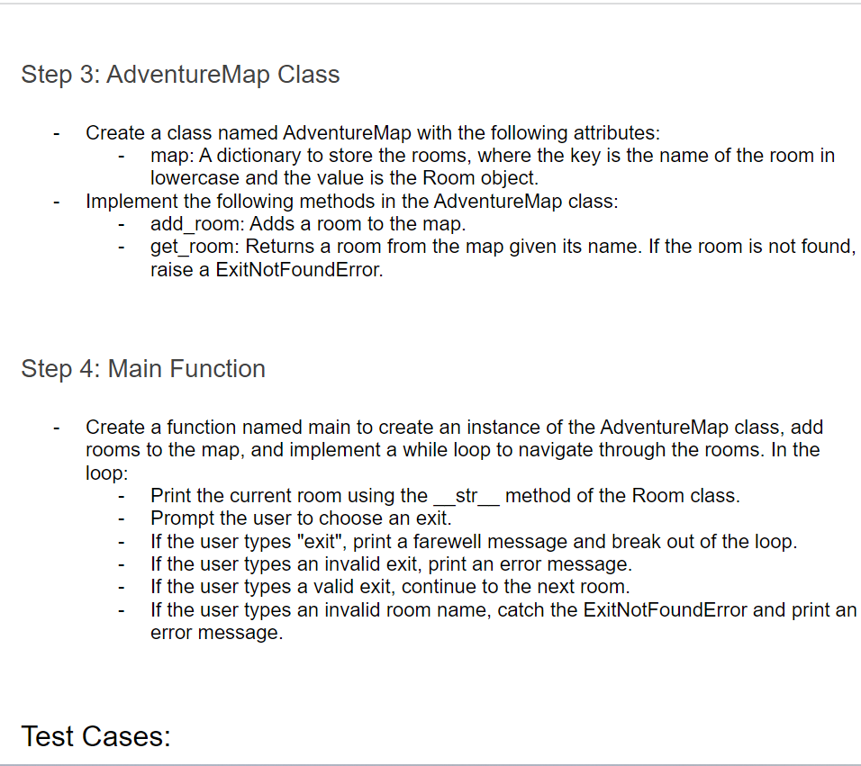 Solved Step 1: ExitNotFoundError Class - Create a custom | Chegg.com