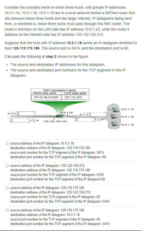 Solved Consider the scenario below in which three hosts, | Chegg.com