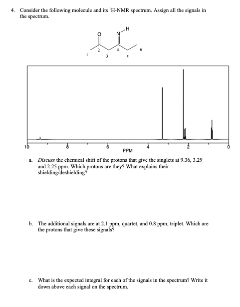 [solved] 4 Consider The Following Molecule And Its