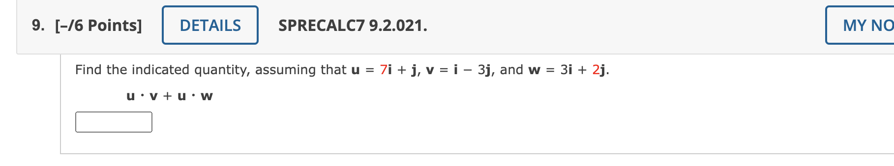 Solved -/6 Points] SPRECALC7 9.2.021. Find the indicated | Chegg.com