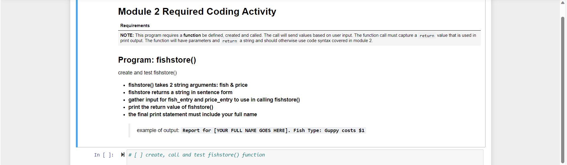 Solved Module 2 required Coding Activityrequirementsnote