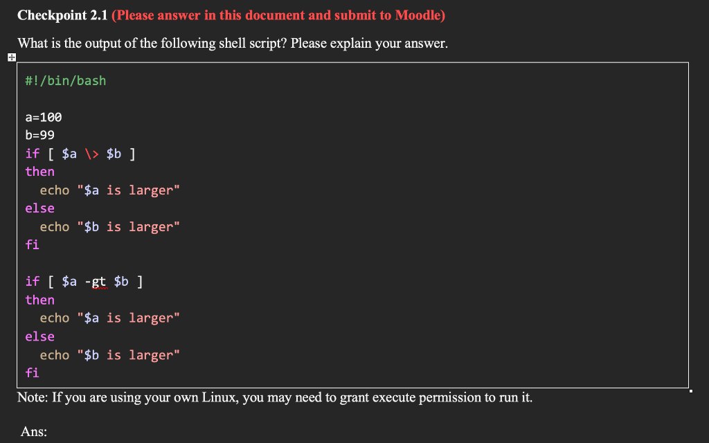 Solved Checkpoint 2.1 (Hease answer in this document and | Chegg.com