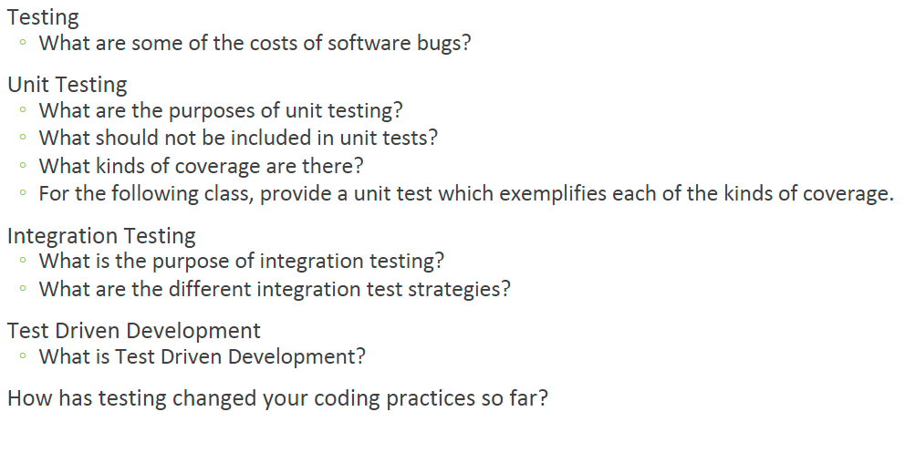Solved Testing • What are some of the costs of software | Chegg.com