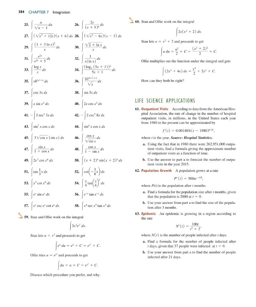 Solved 7.2 Substitution 383 EXAMPLE 10 Popularity Index To | Chegg.com
