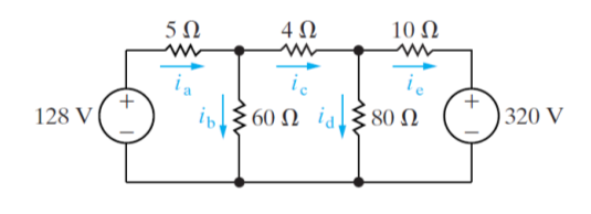Solved a) Use the mesh-current method to find the branch | Chegg.com