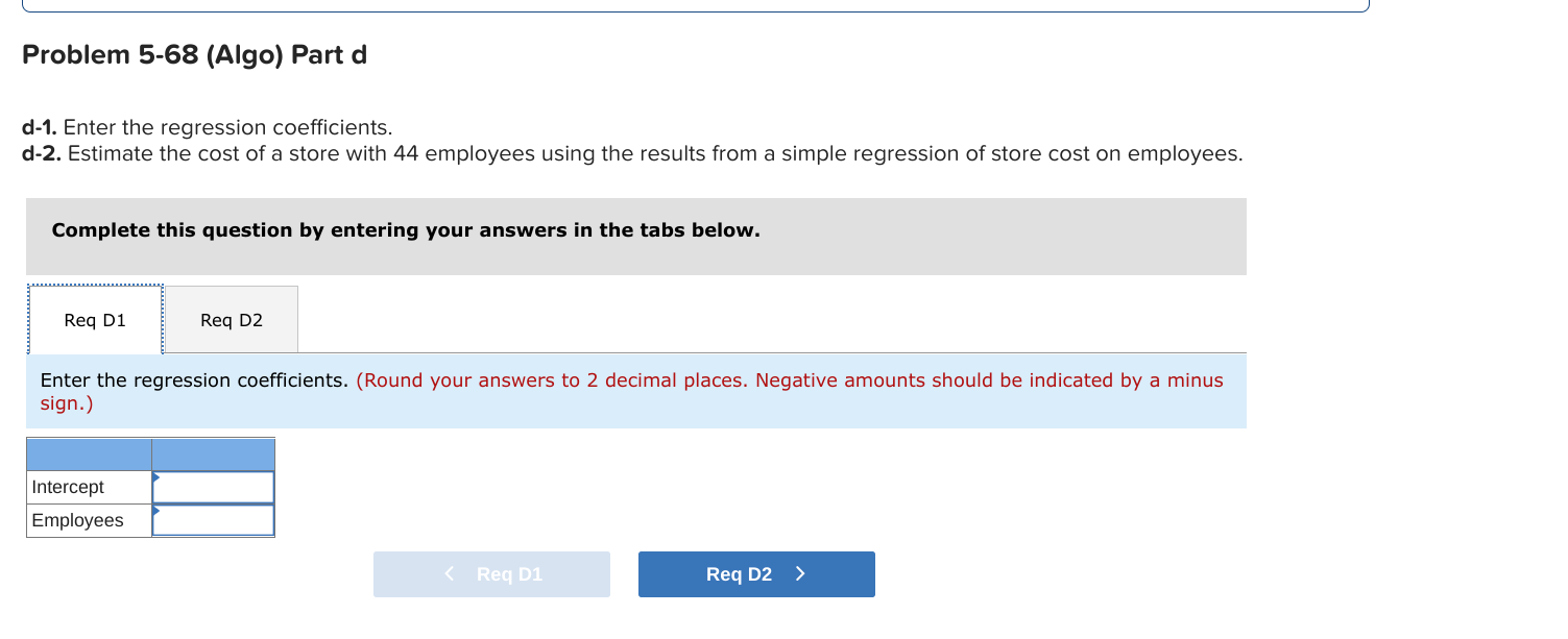 Problem 5-68 (Algo) Cost Estimation: Simple and | Chegg.com