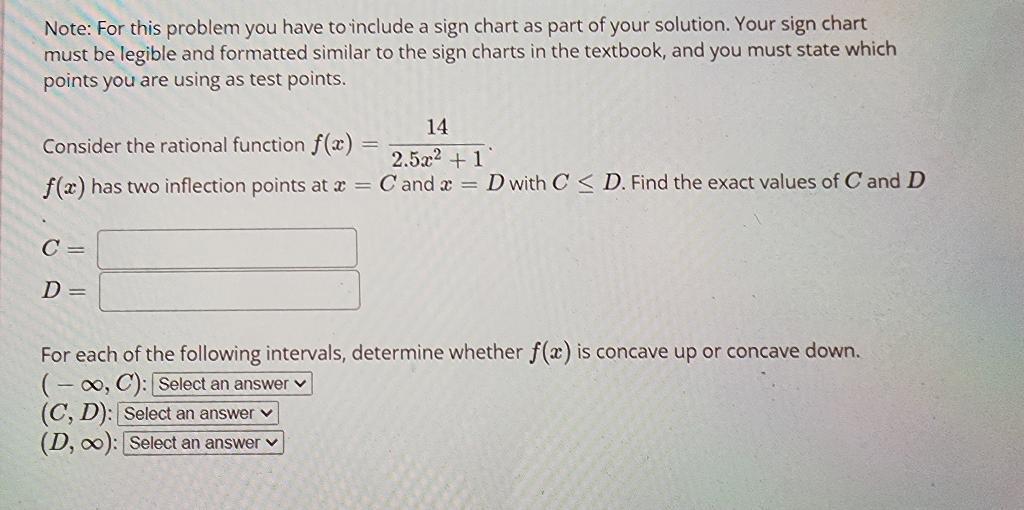 Solved Note: For this problem you have to include a sign | Chegg.com