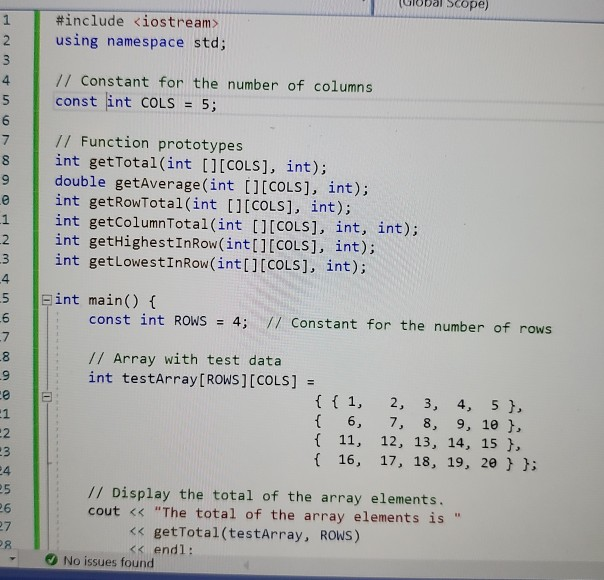Solved Global Scope Include Using Namespace Std Own 