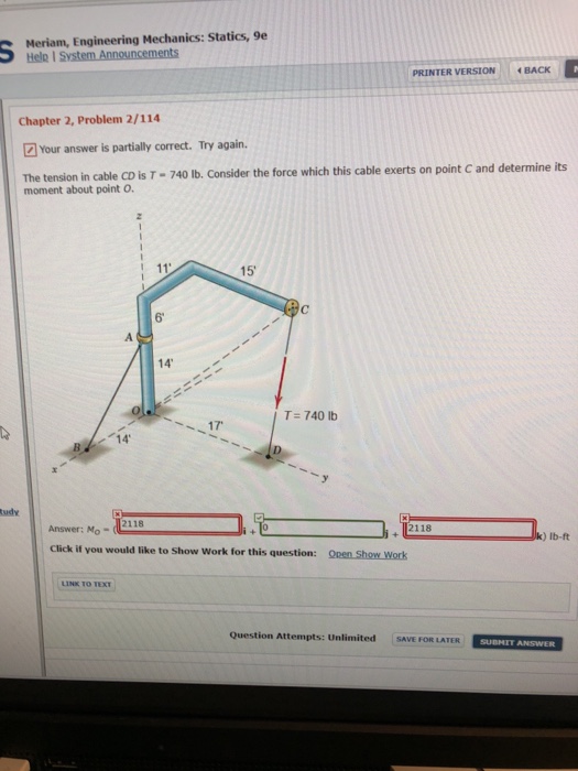 Solved Meriam, Engineering Mechanics: Statics, 9e Hele I | Chegg.com