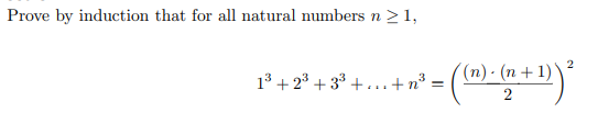 Solved Prove by induction that for all natural numbers n ≥ | Chegg.com