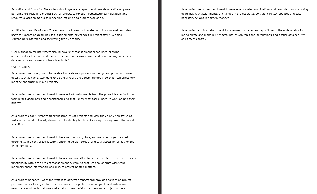 Solved PROJECT MANAGEMENT SYSTEM Project Definition: In the | Chegg.com