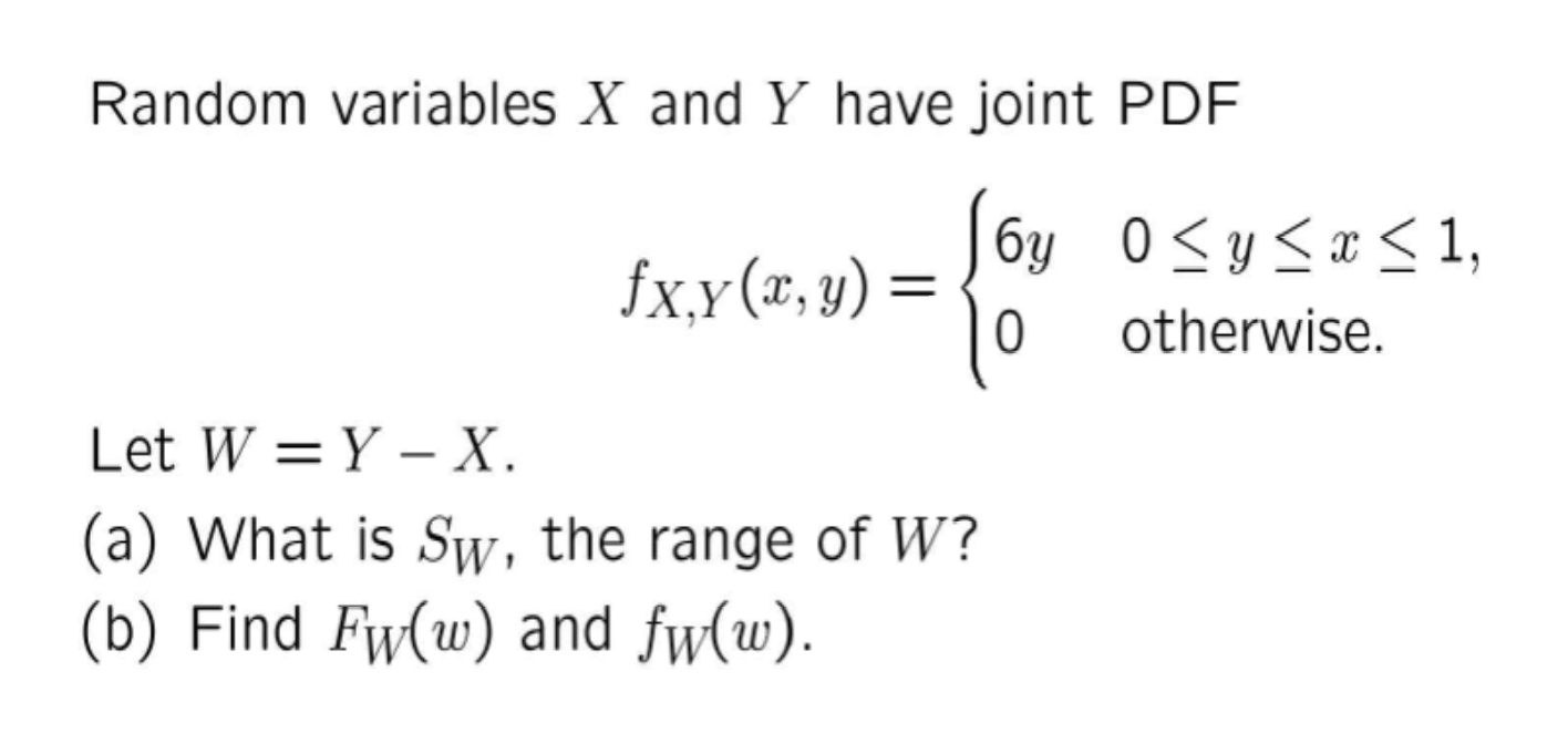 Solved Random variables X and Y have joint PDF fx,y(x, y) = | Chegg.com