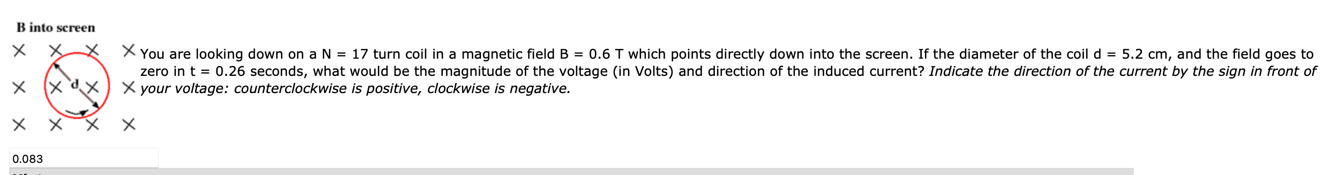Solved your voltage: counterclockwise is positive, clockwise | Chegg.com