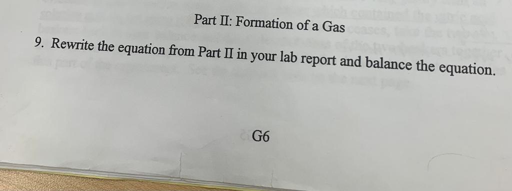 Solved Balance the reaction given in the lab book and write | Chegg.com