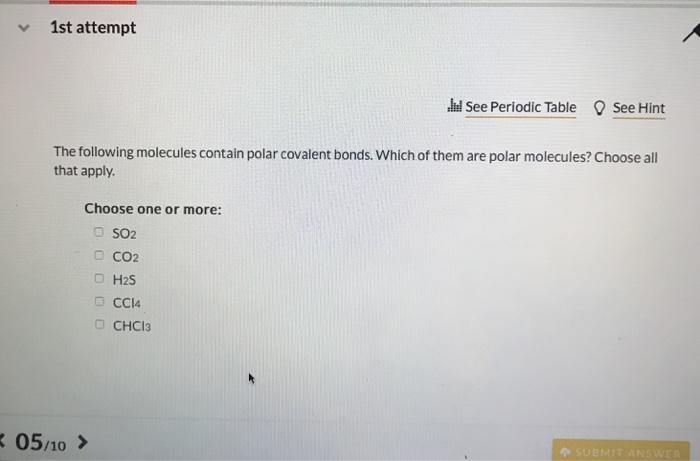 Solved 1st attempt d See Periodic Table See Hint The | Chegg.com