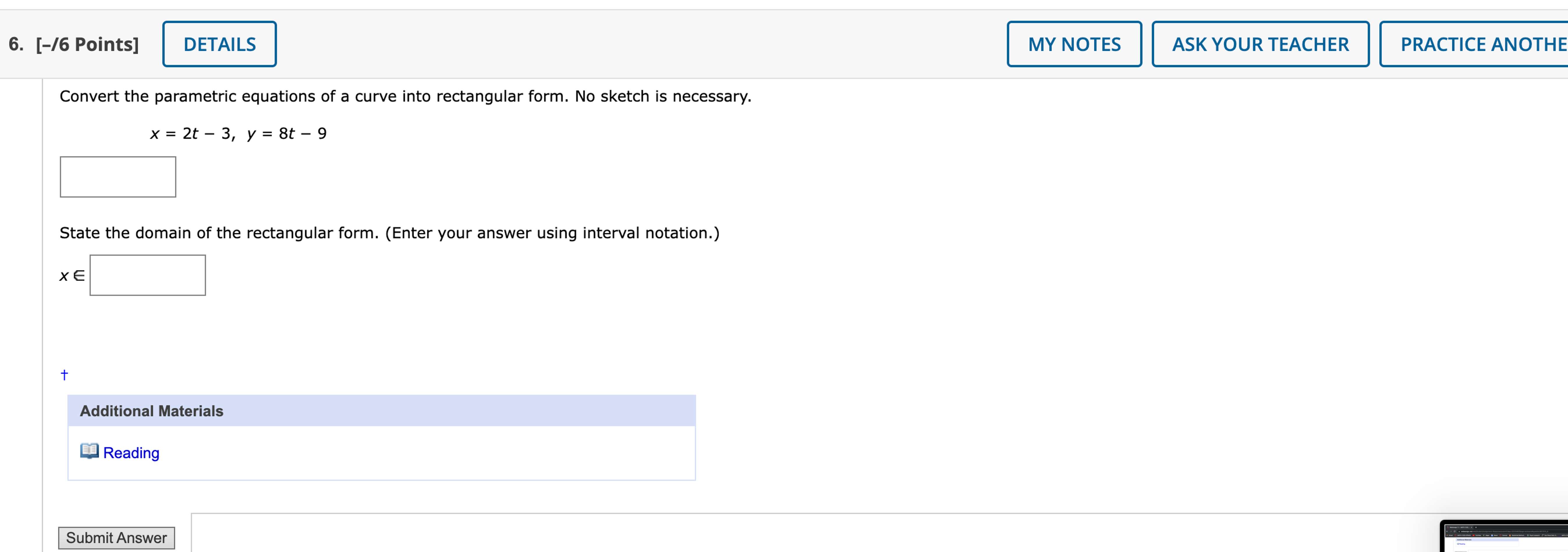Solved Convert the parametric equations of a curve into | Chegg.com