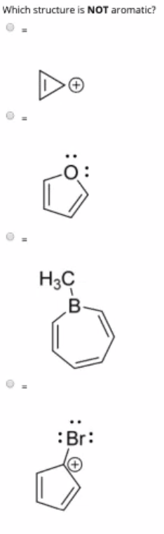 Solved: Which Structure Is NOT Aromatic? | Chegg.com