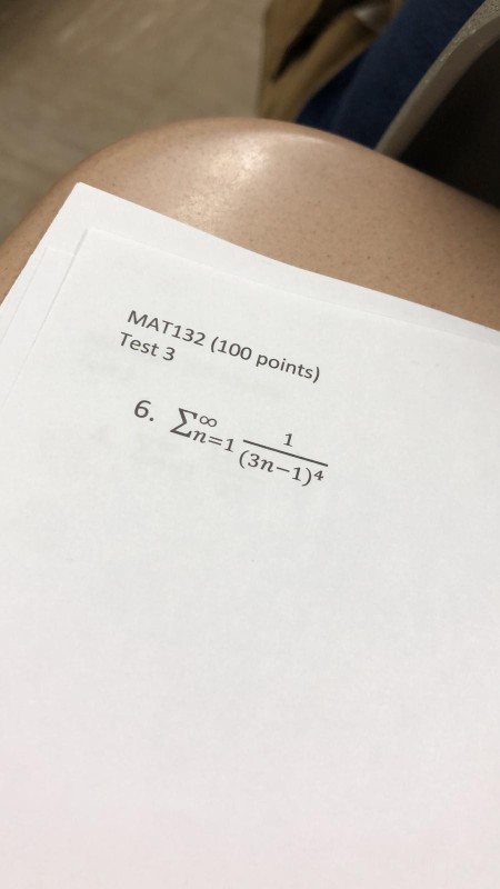 Solved MAT132 (100 points) Test 3 Date: Name: You must show | Chegg.com