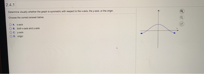 Solved 2.4.1 Determine visually whether the graph is | Chegg.com