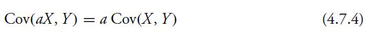 Solved 47. Verify Equation 4.7.4. Cov(aX, Y) = a Cov(X, Y) | Chegg.com