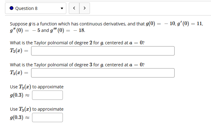 Solved Suppose g is a function which has continuous | Chegg.com