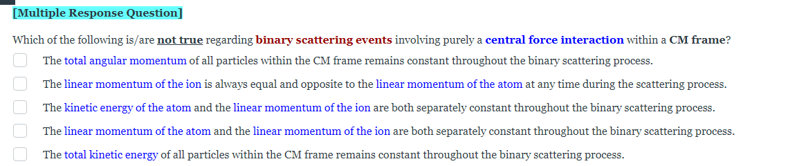 Solved Which of the following is/are not true regarding | Chegg.com