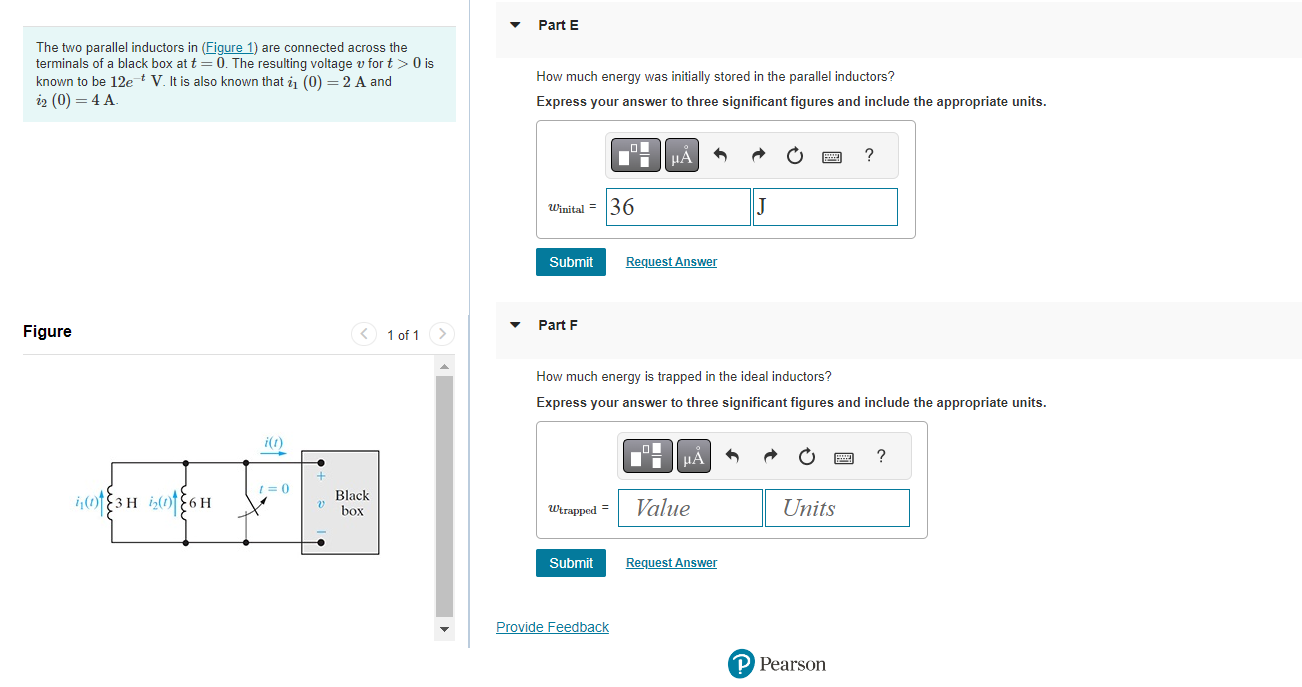 Solved The two parallel inductors in (Figure 1) are | Chegg.com
