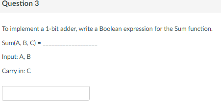 Solved Write the Boolean expression for a three-input NOR | Chegg.com