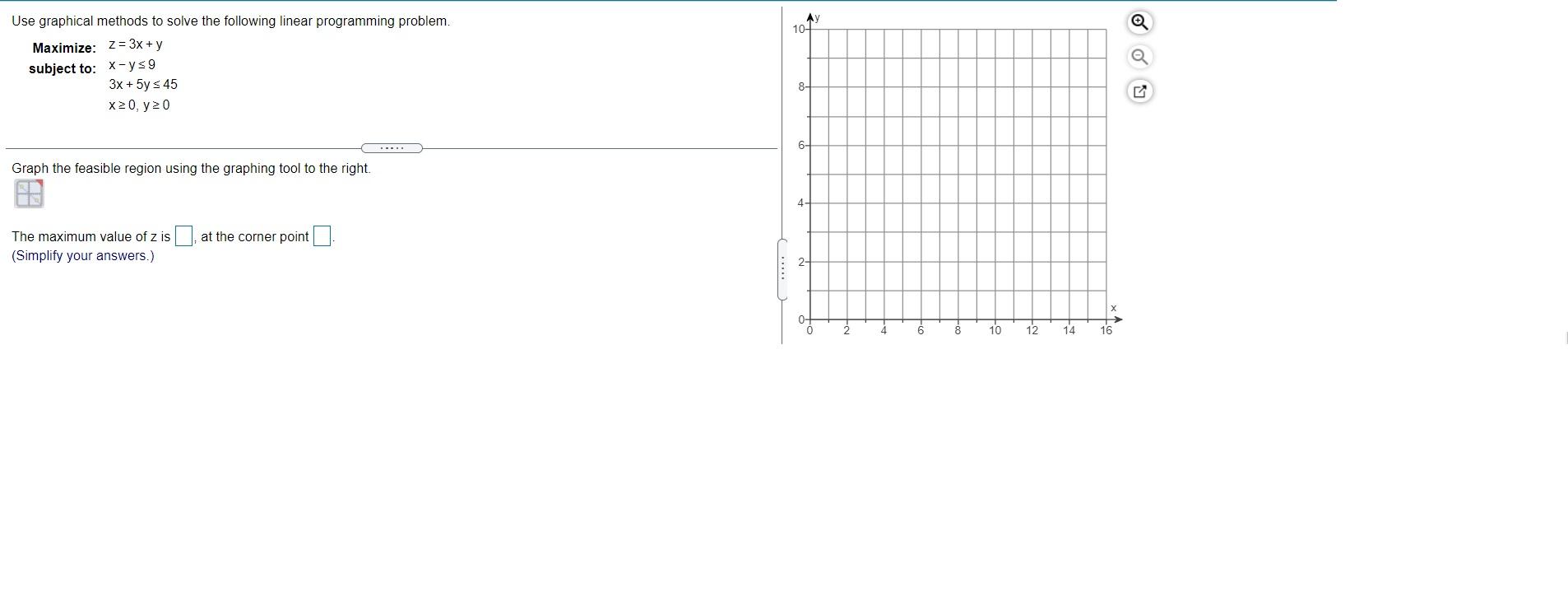 Solved AY 10+ Use graphical methods to solve the following | Chegg.com