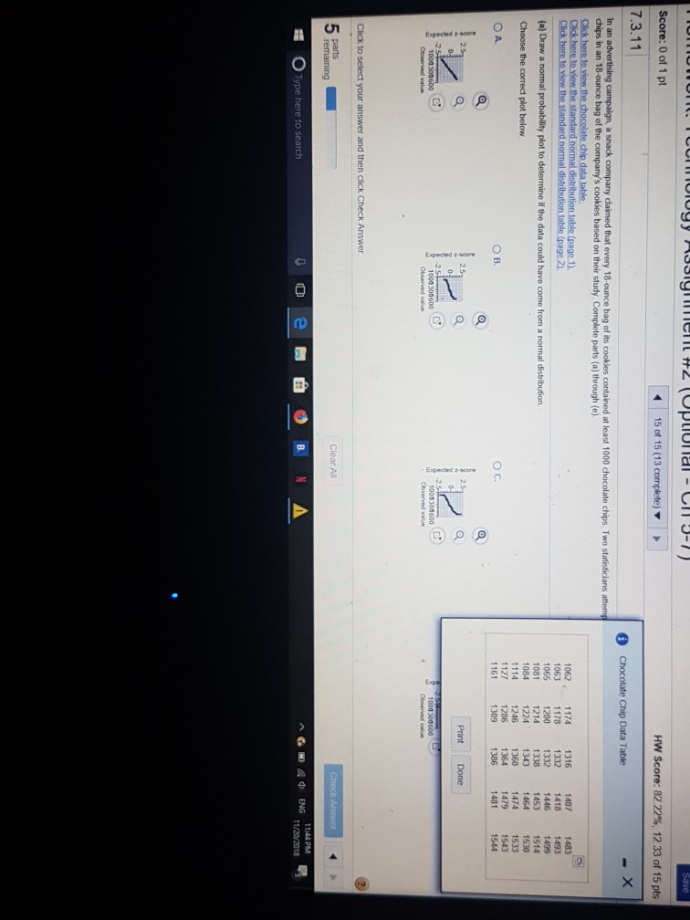 Solved -7) egy ssignment #2 (Optional-Ch 5 l core: 0 of 1 pt | Chegg.com