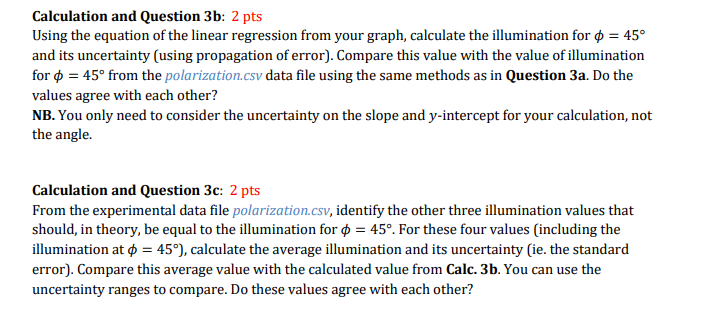 Solved Calculation and Question 3b: 2 pts Using the equation | Chegg.com