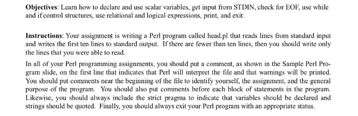 Solved Objectives: Leam how to declare and use scalar | Chegg.com