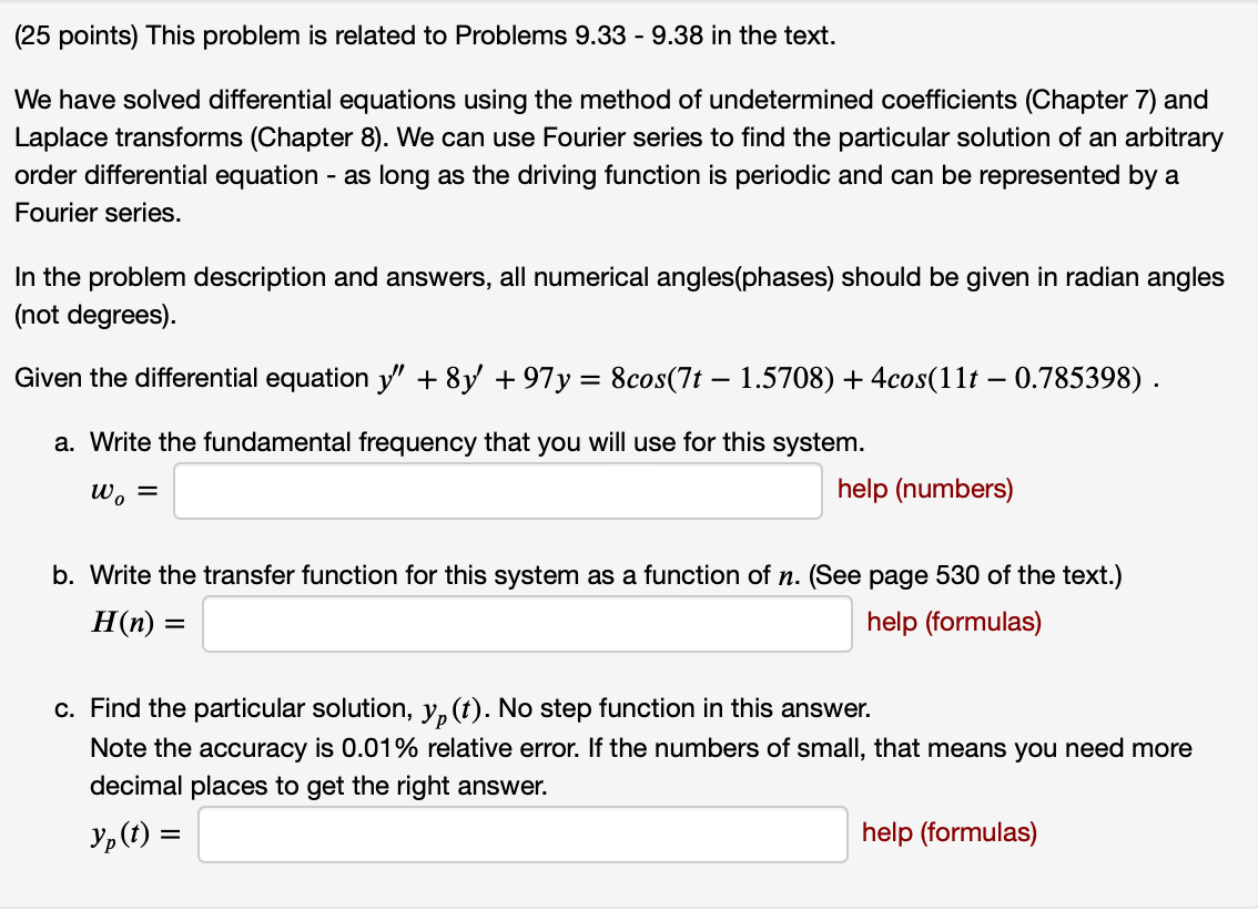 Solved (25 points) This problem is related to Problems 9.33 | Chegg.com