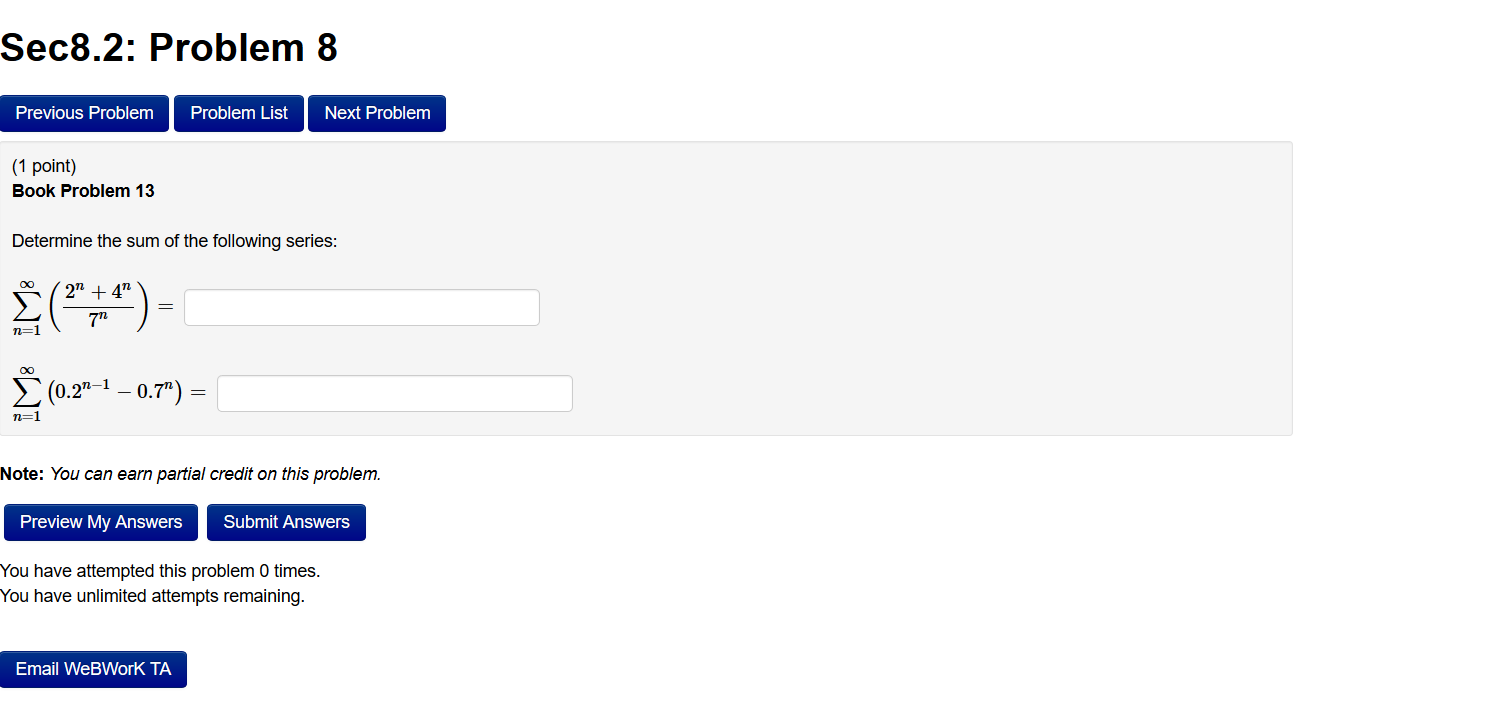 Solved Sec8.2: Problem 8 Previous Problem Problem List Next | Chegg.com