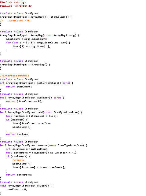 Solved The following 3 methods are to be added to the | Chegg.com