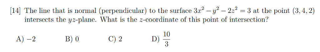 Solved The line that is normal (perpendicular) to the | Chegg.com