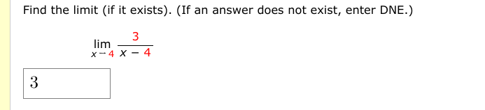 Solved Find the limit (if it exists). (If an answer does not | Chegg.com